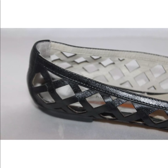 Michael Kors | Shoes | Michael Kors Cutout Leather Spike Bow Ballet ...